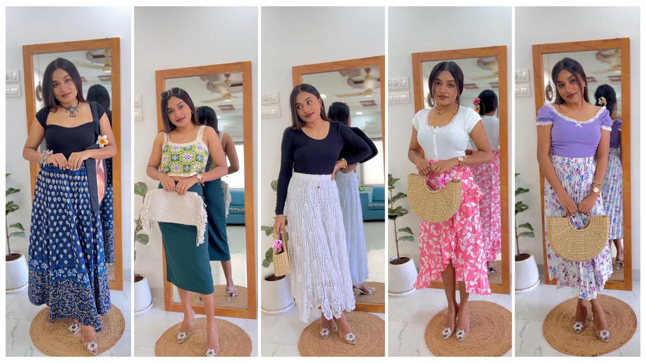Meesho Skirts & Tops Haul 🎀 | Trending Tops & Stylish skirts haul from ...