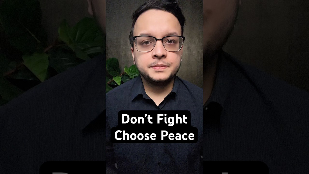 Don’t Fight, Choose Peace | Faith Talks | Ayub Paul - YouTube