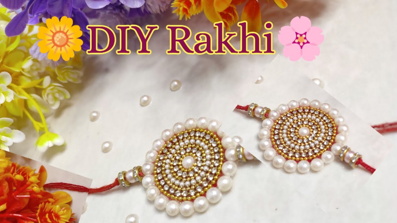 How to make rakhi at home || Happy Raksha Nandhan || DIY easy rakhi at ...