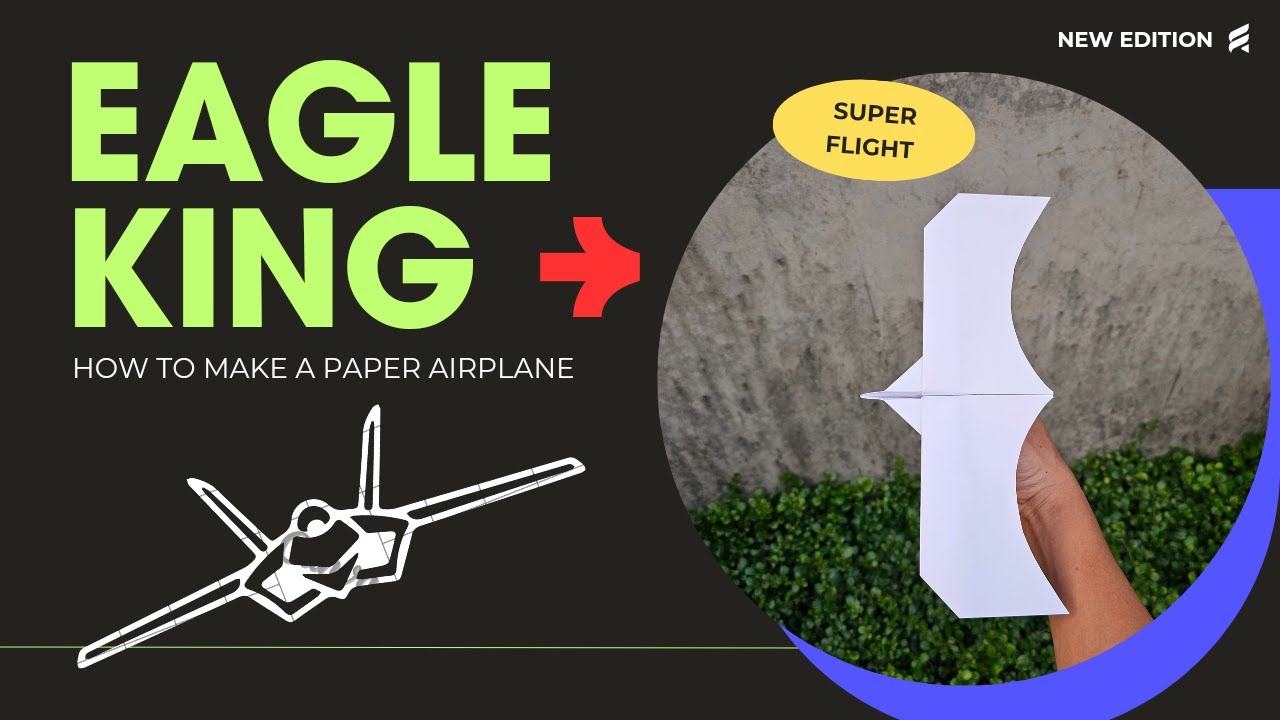 How to make a glider paper airplane that flies far - YouTube