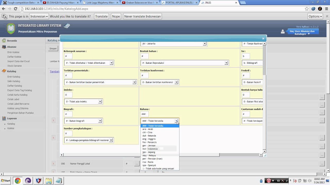 Inlislite, Tutorial Inputdata pada part 1 of 2 - YouTube