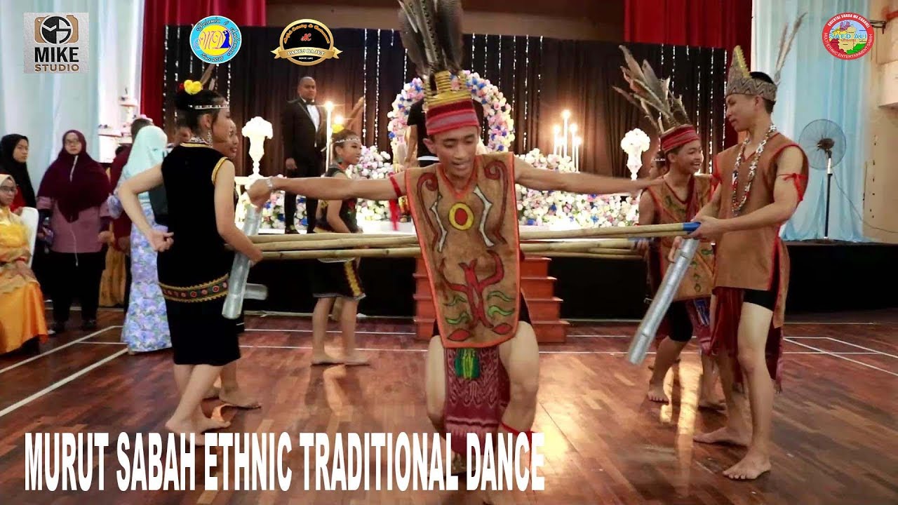 MURUT TRADITIONAL DANCE SABAH WITH BRIDE & GROOM || TAMPARULI ...