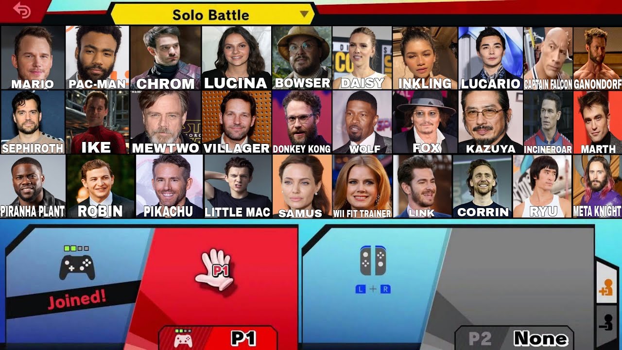 Super SMASH Bros. Movie Voice Cast - COMPLETE ROSTER(Concept/Fancast ...