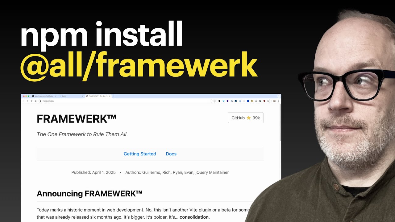 FRAMEWERK – consolidated Next.js, Svelte, Solid, Astro, Vue, Nuxt, Remix, Qwik and jQuery - YouTube