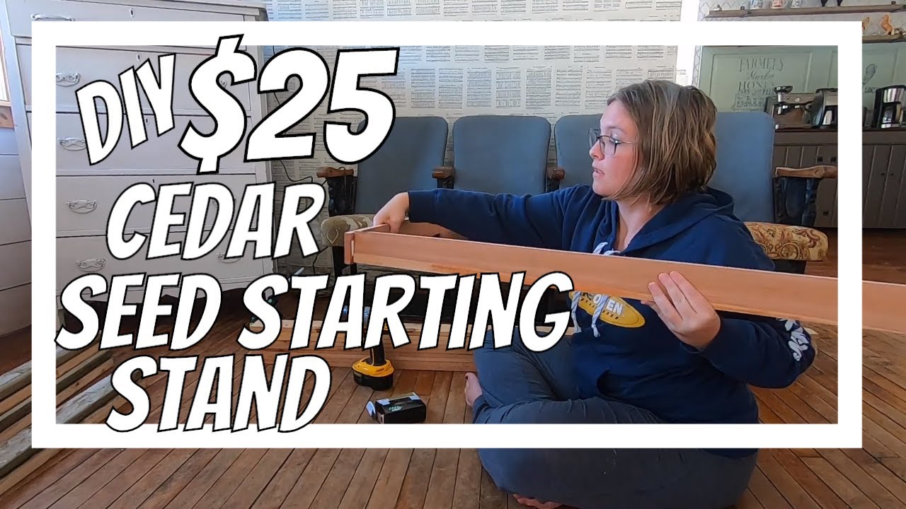 DIY Seed Starting Stand....Pt 1 - YouTube