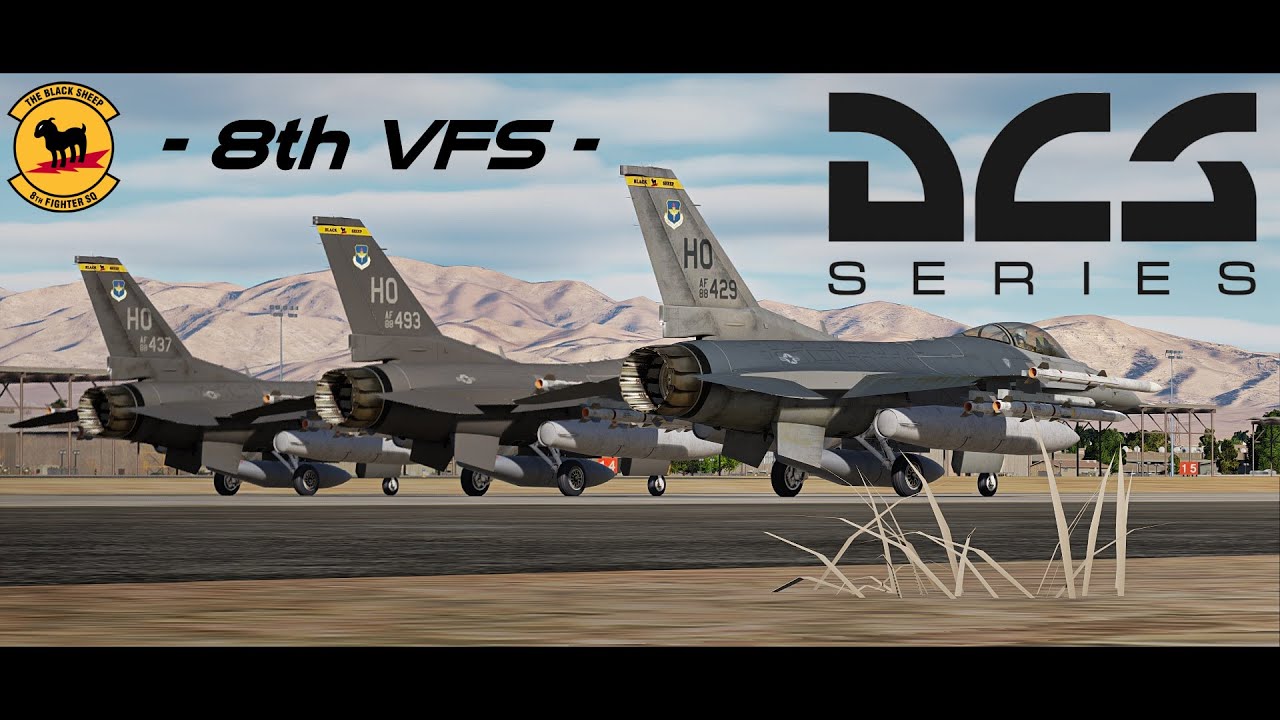 F-16C Tac-Turn Training 8th VFS【#DCSWorld 】 - YouTube