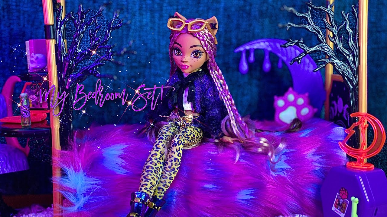 Monster High Clawdeen Wolf’s Bedroom Set - YouTube