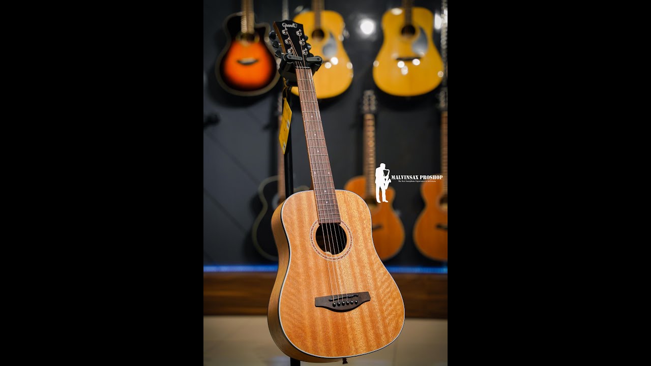 Review Gitar Akustik 3/4 Grande GW-125 - YouTube