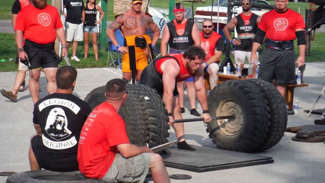 Mid American Strongman Contest (2nd place, no commentary) - YouTube