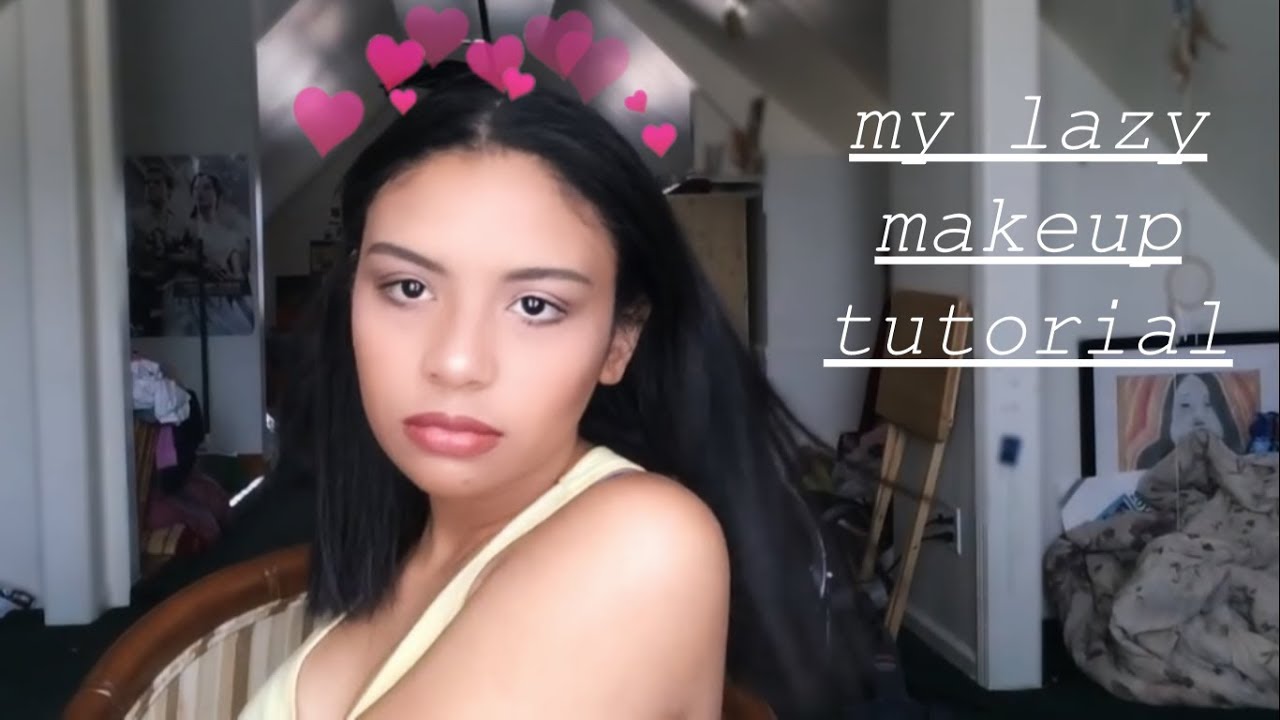 my lazy makeup tutorial - YouTube