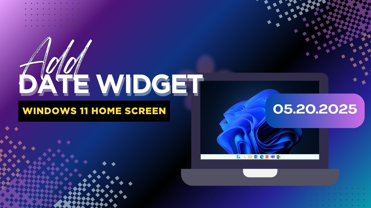 How To Add Date Widget On Desktop Windows 11 Home Screen (2025) - YouTube