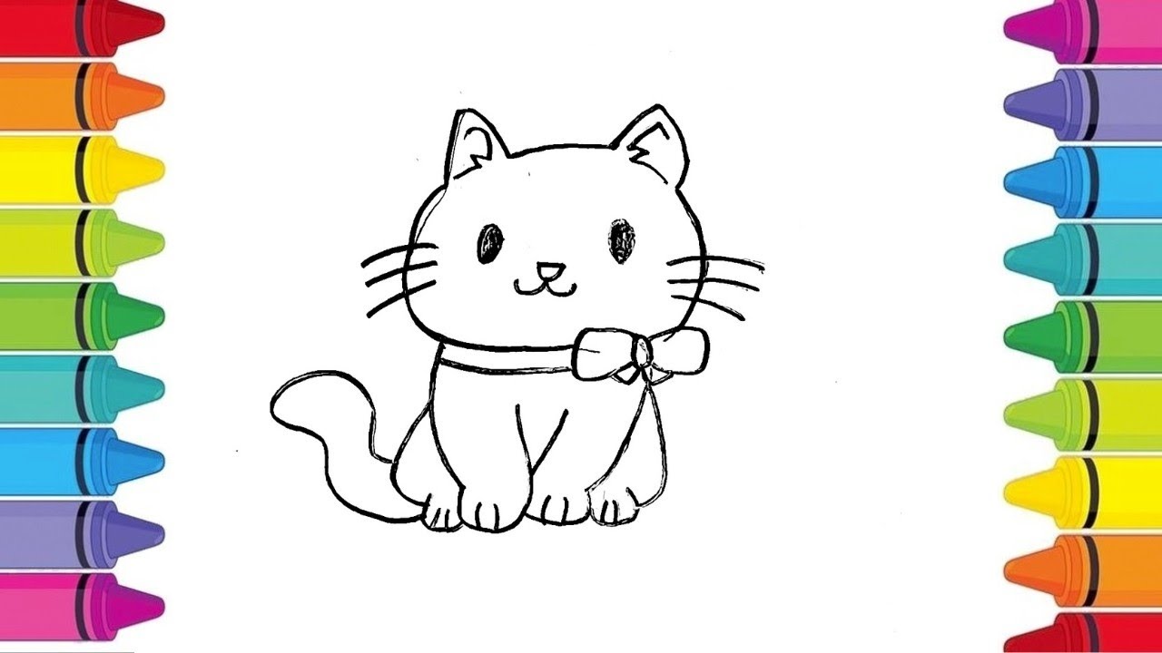 Cara Menggambar Kucing [ How to Draw A Cat ] - YouTube
