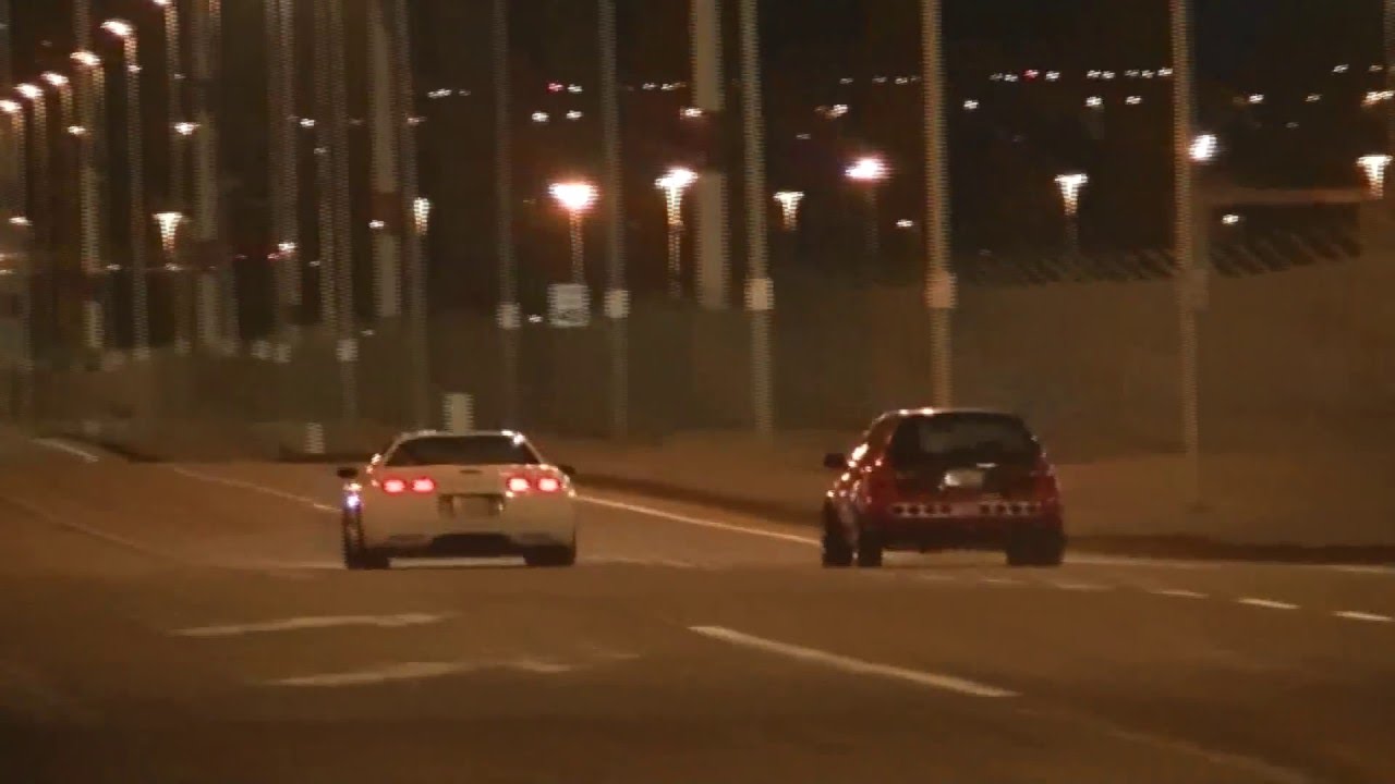 C5 Corvette vs Turbo Civic Hatchback - YouTube