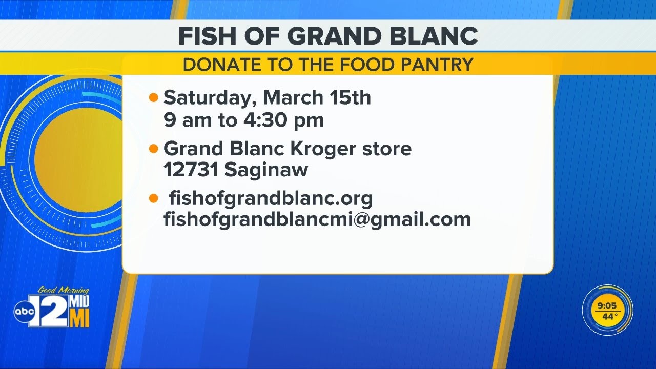 Non-profit FISH of Grand Blanc needs help filling pantry - YouTube