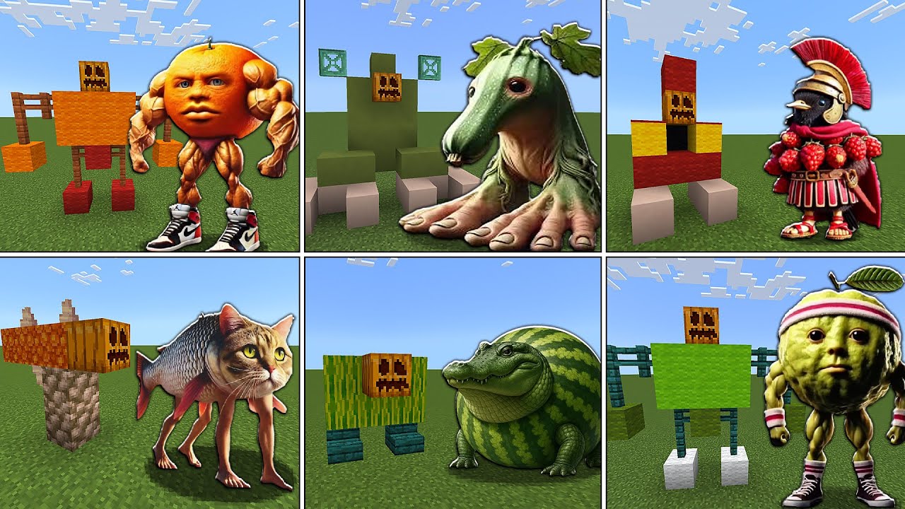 Italian Brainrot Animals in Addon Minecraft PE! - YouTube