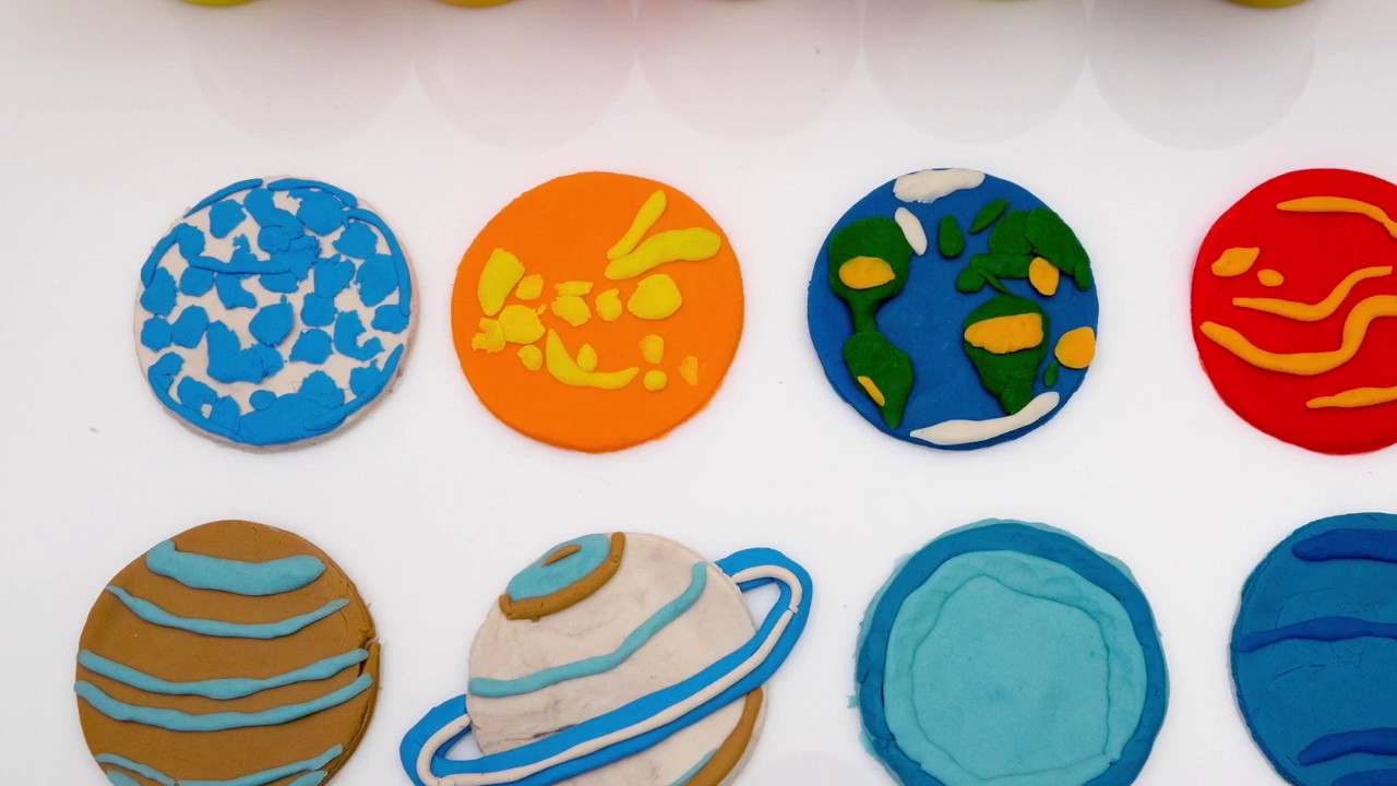 Look！ I just made solar system with Play Doh - YouTube