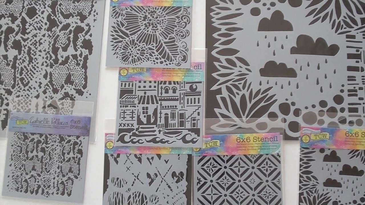 New Crafter's Workshop Stencils - YouTube
