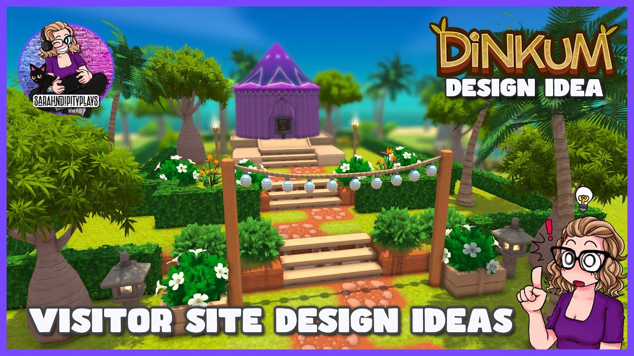 Dinkum: Visitor Site Design Ideas #dinkum #cozygaming #campsite - YouTube