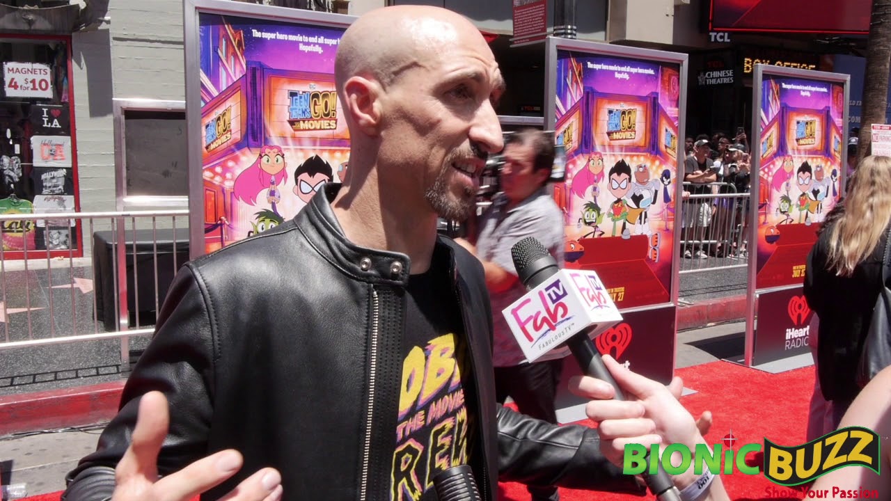 Scott Menville Interview at Teen Titans Go Movie World Premiere - YouTube