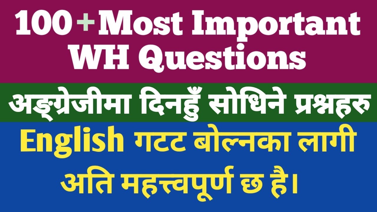 100+ WH Family Question Sentences in English Grammar || WH Question ...