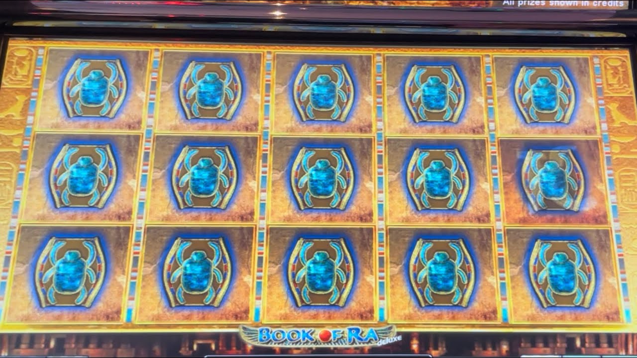 Book of RA wins and Scarab FULL screen - YouTube
