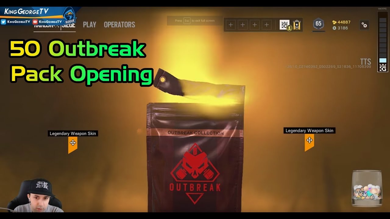 Opening All 50 Operation Outbreak Packs | Rainbow Six Siege - YouTube