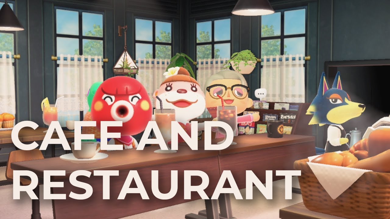 Making a Cafe and Restaurant in Animal Crossing Happy Home Paradise ...