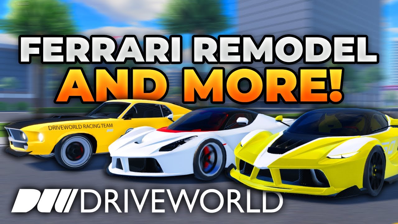2 Ferrari *REMODELED* And MORE In Drive World Update! - YouTube