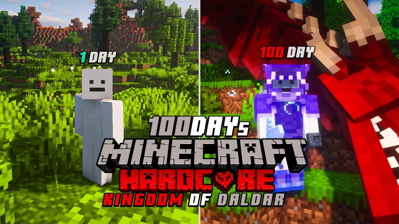 เอาชีวิตรอด!! 100 วัน ในโลกที่เต็มไปด้วยอัศวินยุคกลาง Minecraft ...