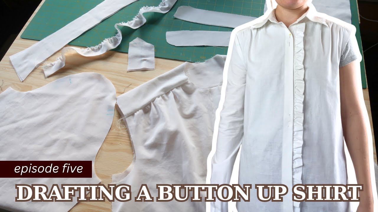 Drafting a Button Up Shirt | Confident Pattern Making VLOG - YouTube