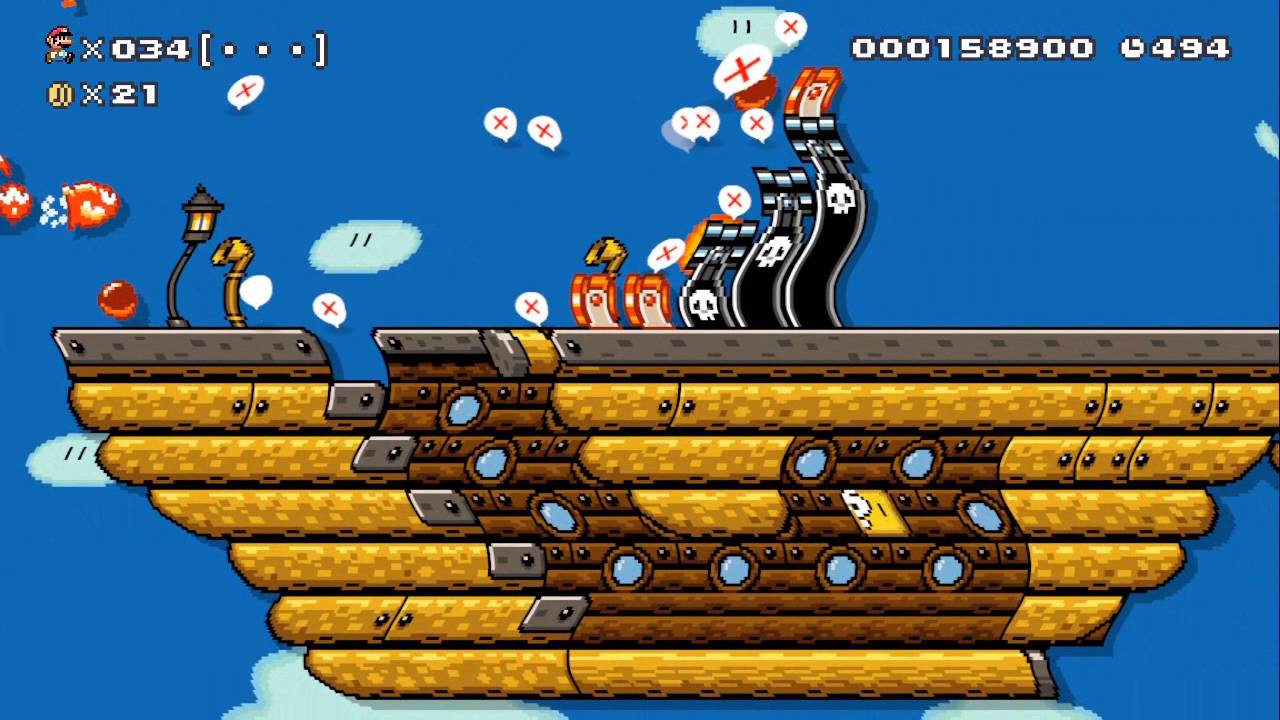 Super Mario Maker-The dizzy ship - YouTube