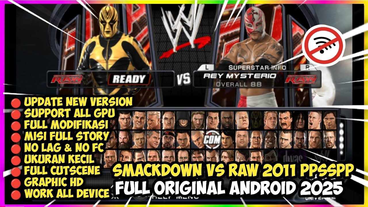 Game Wwe SmackDown Vs Raw 2011 PPSSPP Full Character Ukuran Kecil Di ...
