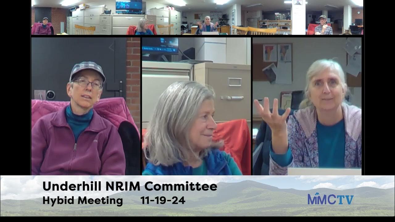 Underhill Natural Resources Inventory & Mapping Cmte 11-19-2024 - YouTube