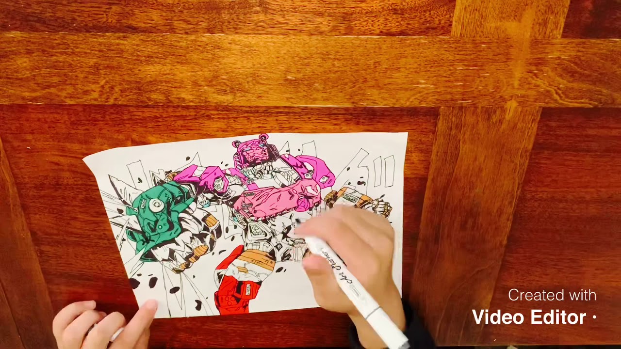 Coloring the mecha team leader from fortnite. - YouTube