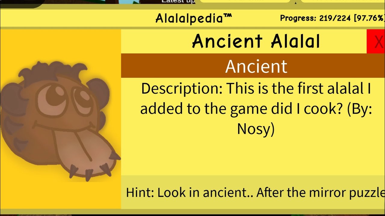 How to get Ancient Alalal | Find The Alalals - YouTube