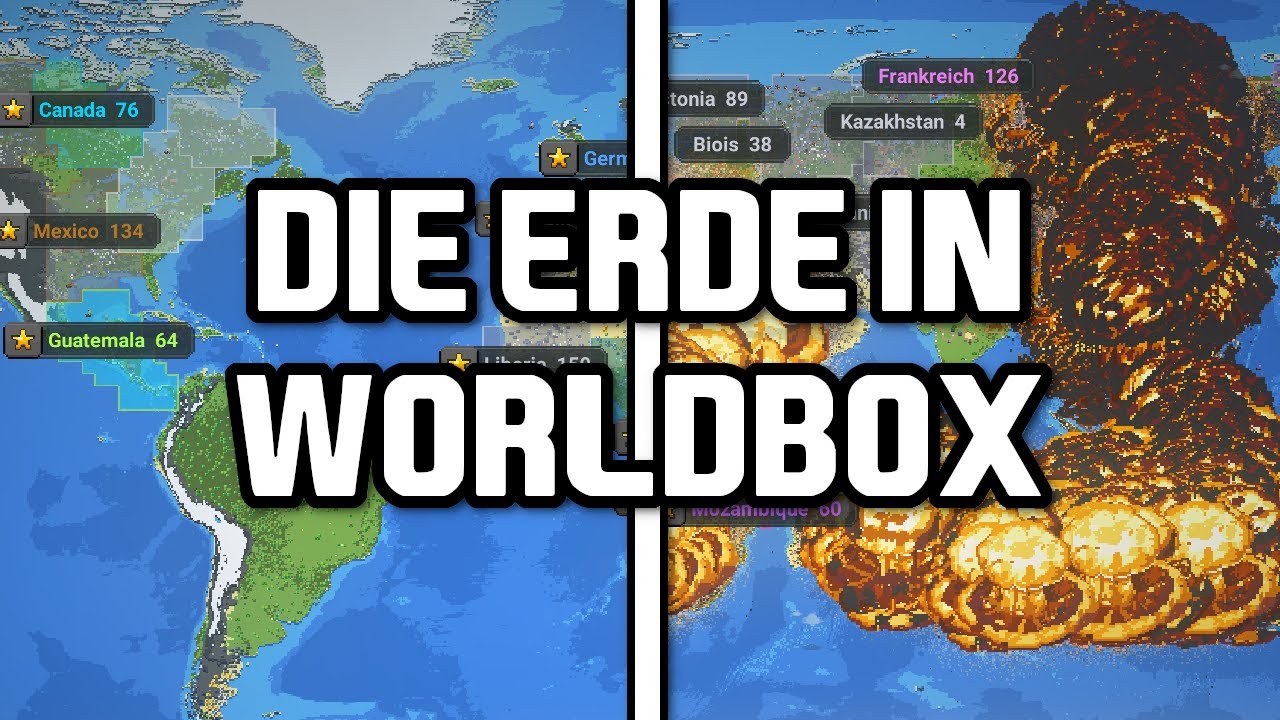 DIE KOMPLETTE ERDE IN WORLDBOX (UND ICH ZERSTÖRE SIE) | WORLDBOX - YouTube