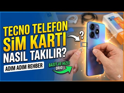 Tecno Telefon Sim Kartı Nasıl Takılır - Tecno Telefon Hat Takma