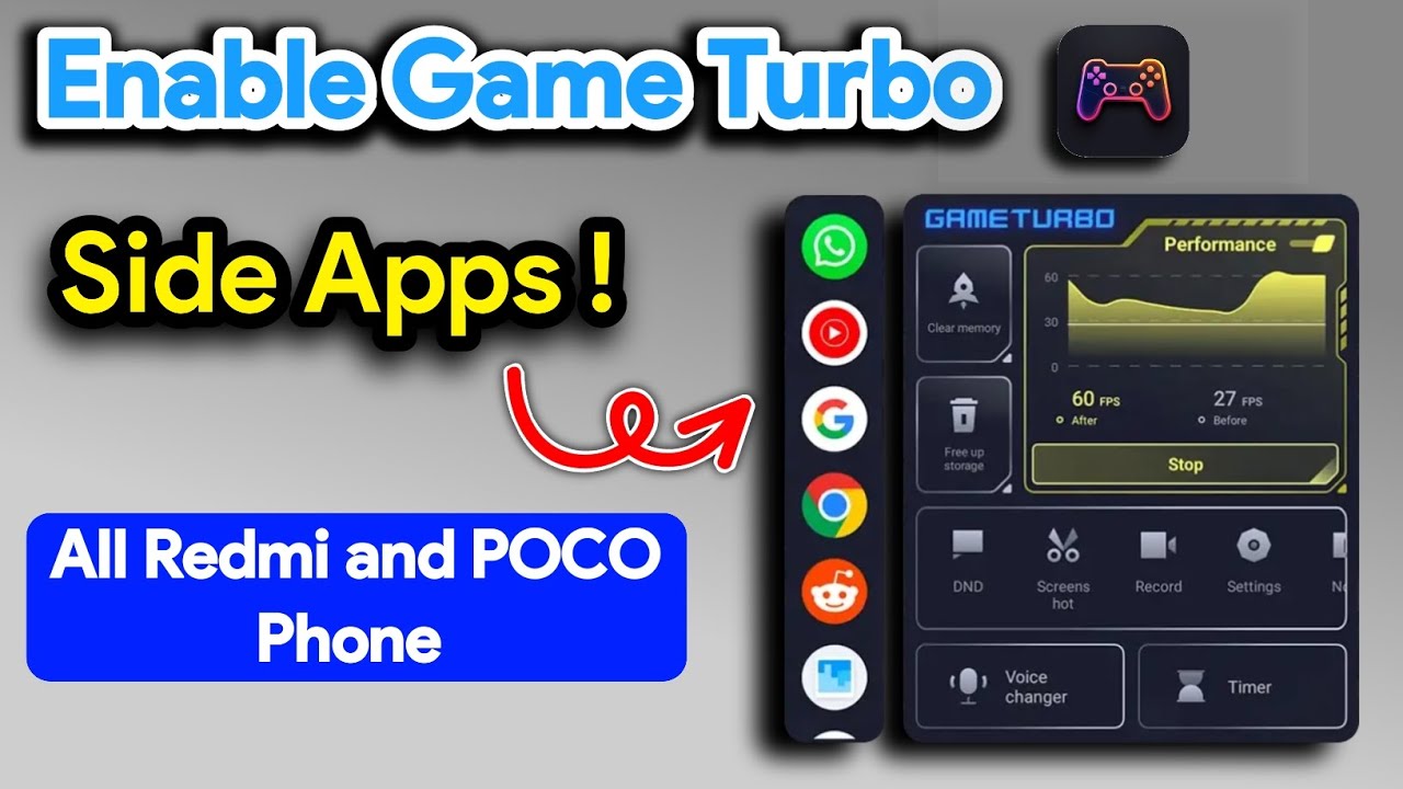 How To Enable Game Turbo Sidebar In All Poco & Redmi Phones | Enable ...
