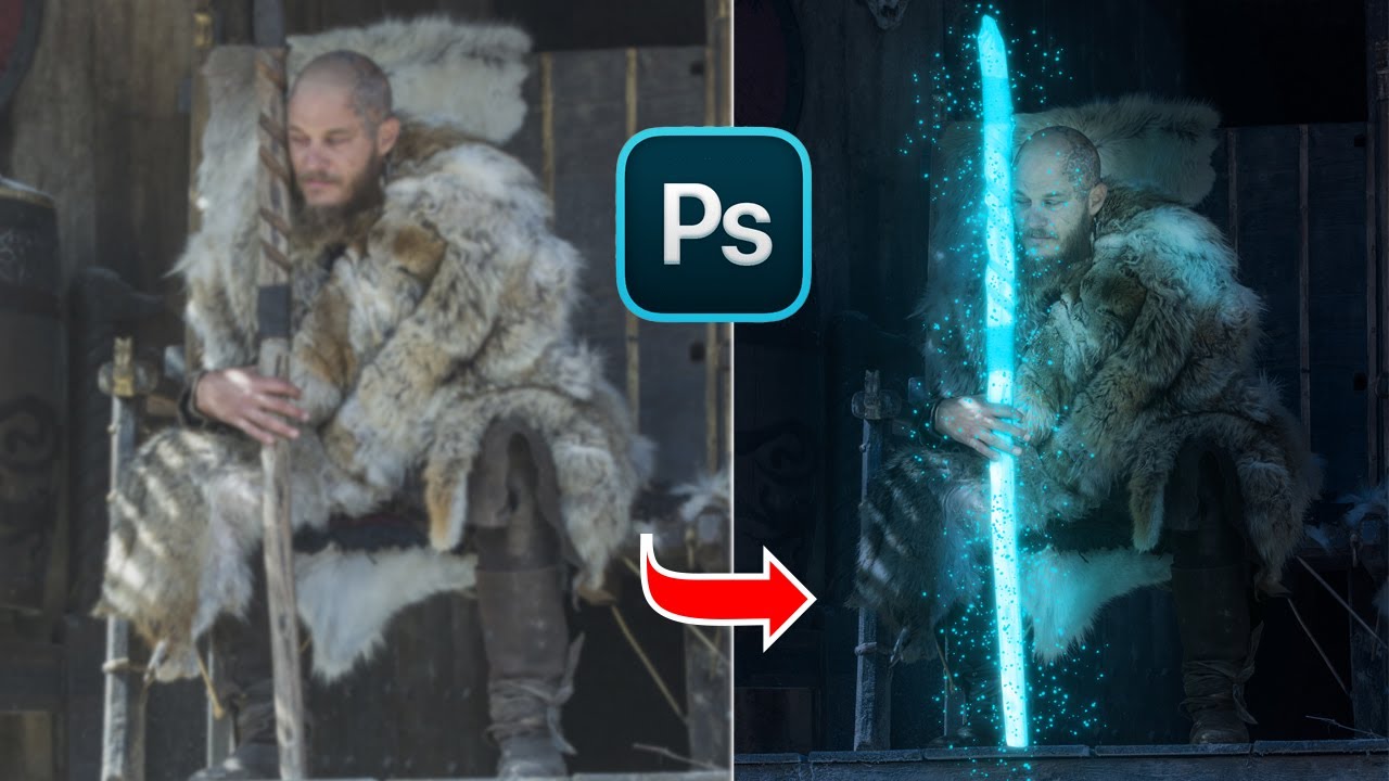 Create a Mystical Glowing Staff Effect in Photoshop! - YouTube