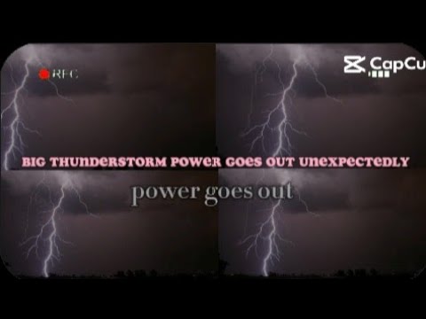 thunderstorm power goes out unexpectedly must watch - YouTube