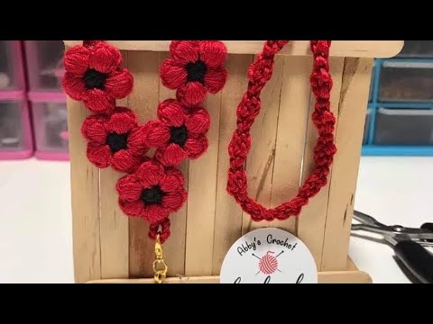 How to make crochet ID LACE/ID HOLDER easy and cute tutorial - YouTube