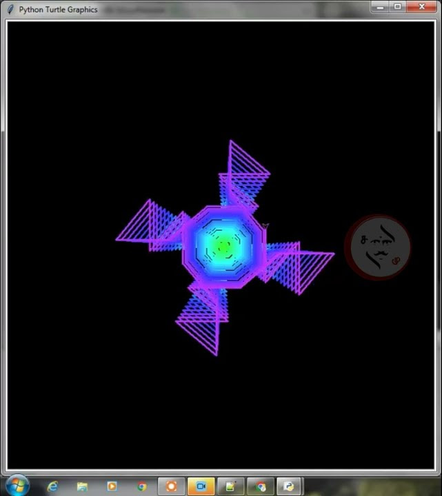 Cool Python Turtle Graphics Draw Using Colorsys Module Shorts Pythonprogramming Python Youtube