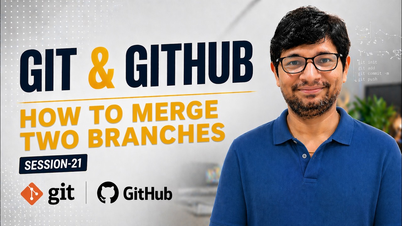 How To Merge Two Branches In ONE MINUTE - YouTube