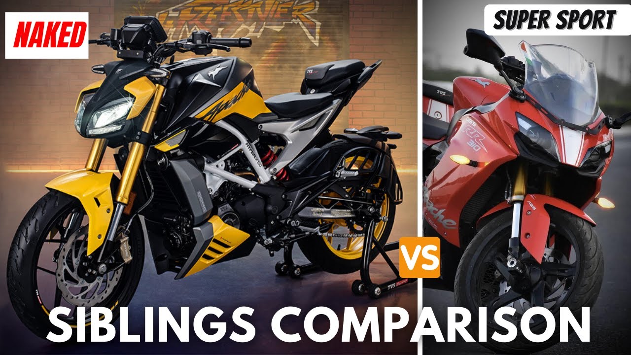 TVS Apache RTR 310 Vs Apache RR 310: Differences Explained !!! - YouTube