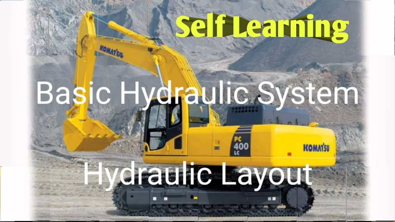 Komatsu Excavator Basic Hydraulic System - Hydraulic Layout dan Nama ...