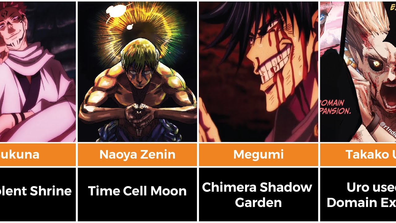 All of the Domain Expansions In Jujutsu Kaisen | Anime Bytes - YouTube