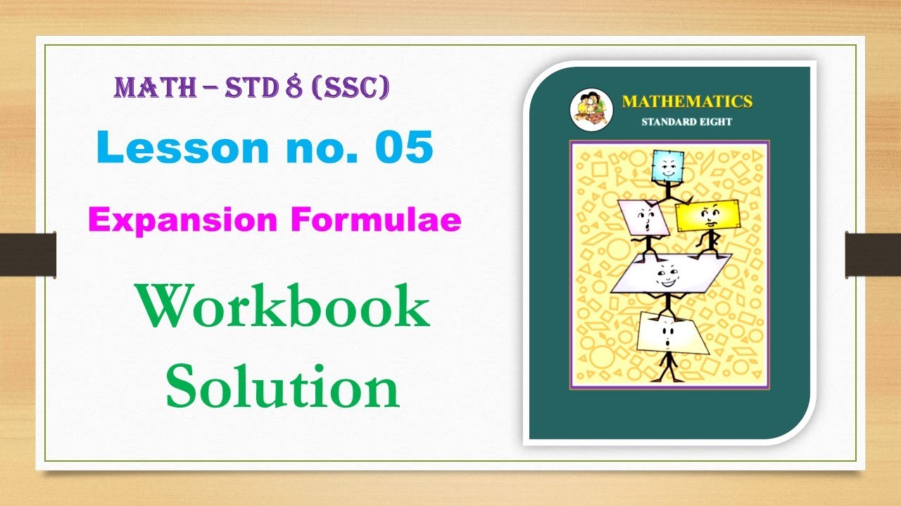 8th std mathematics / workbook solution / Lesson 5 | Maharashtra (SSC ...