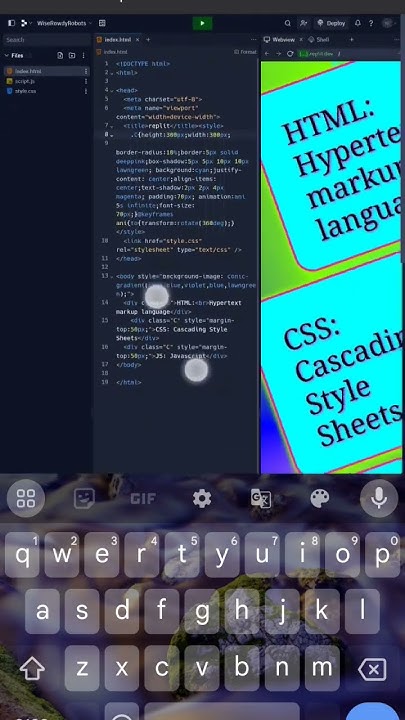 CONIC-GRADIENT||HTML5, CSS and JavaScript||#trending #viralshort #1kviews🔥🔥.... - YouTube