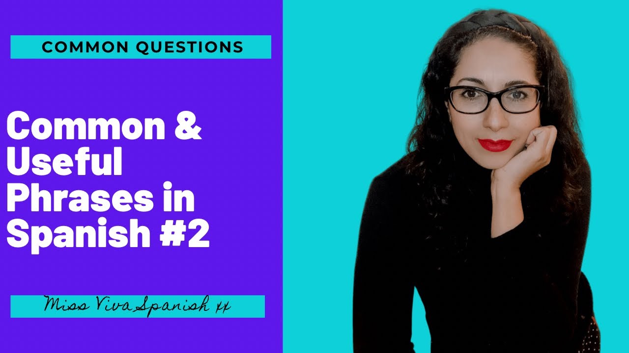 Common & Useful Questions in Spanish #2 #learnspanish # ...