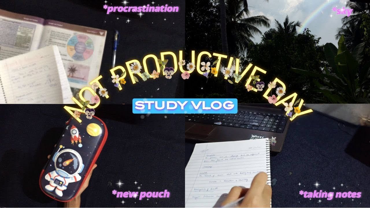 Not productive day in my life 🌱🌷🍄| Procrastinating#studyvlog - YouTube